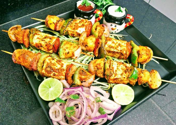Tandoori Paneer Platter Recipe by Archana Bhargava - Cookpad