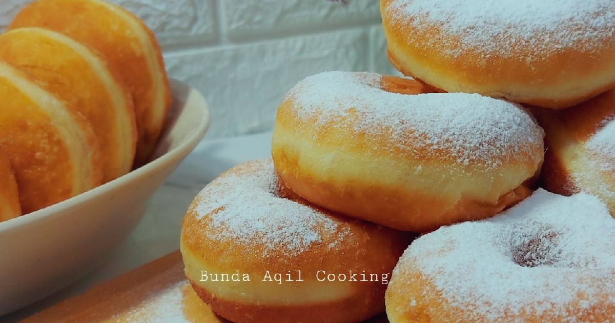 Resep Donat Empuk, Lembut & Montok, Anti Gagal oleh Bunda Aqil Cooking ...