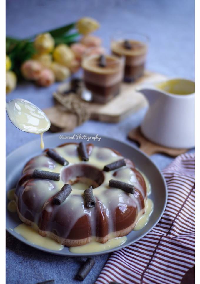 Resep Chocolate Pudding with Creamy Vla oleh Wiwiedarre (wiwied ...