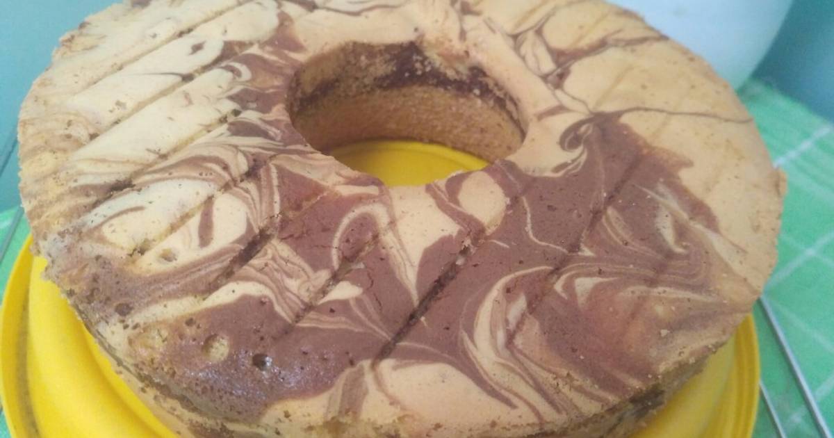 Resep Bolu Marmer Pasta Mocca oleh Amira Morabi - Cookpad
