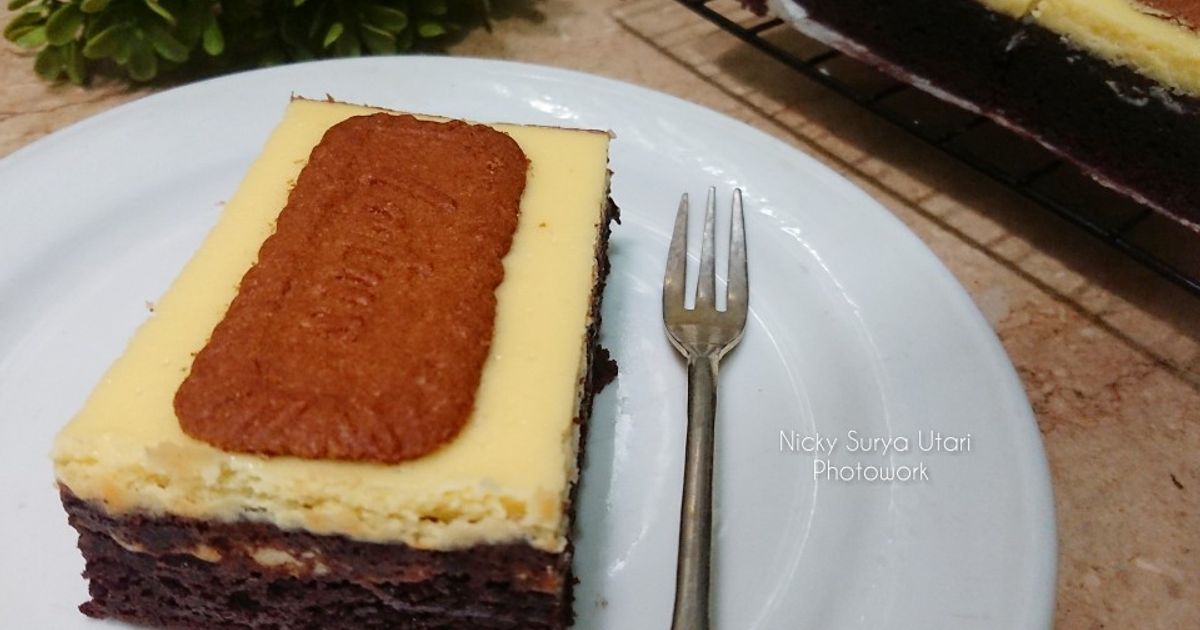 Resep Lotus Creamcheese Brownies oleh Nicky Surya Utari - Cookpad