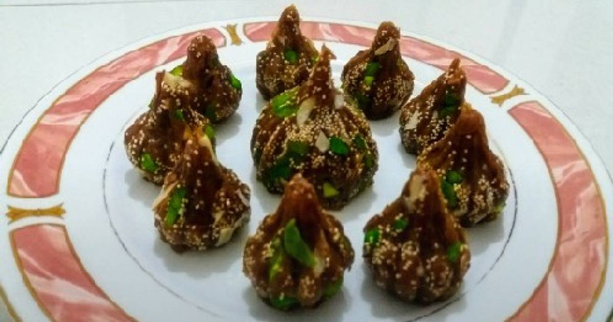 Healthy sugar free Dry fruit Modak Recipe by aarti Mohol369 - Cookpad