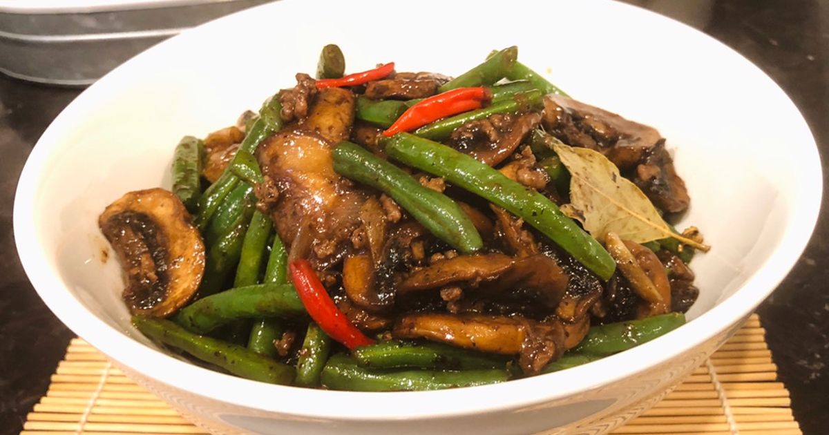 Mushrooms And Green Veggies Home Recipes - Cookpad