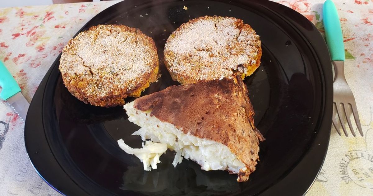 Pastel De Repollo Con Hamburguesas De Arvejas Receta de feliykmi- Cookpad