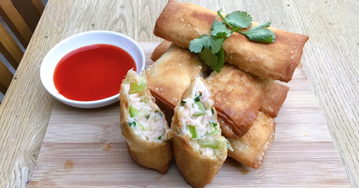 Bok Choy Prawn Spring Roll Recipe by Jennifer Su - Cookpad