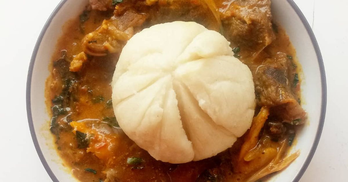 Ogbono Soup With Fufu Recipe by Chef gbemilola - Cookpad