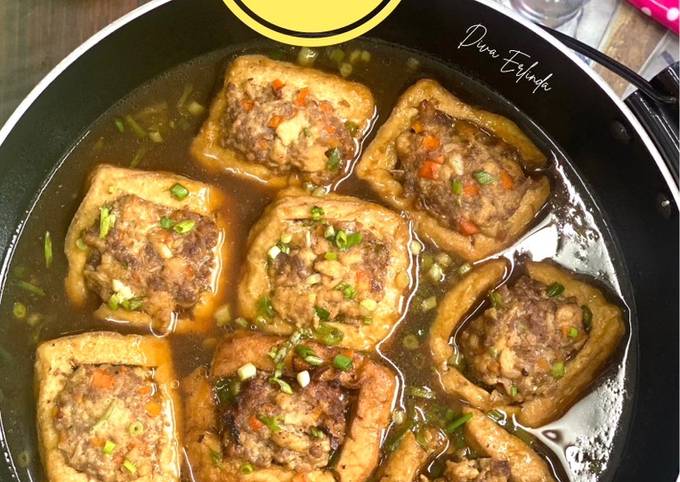 Resep Steam Tahu Putih Isi Daging Sapi Saus Tiram oleh Agustina Erlinda ...