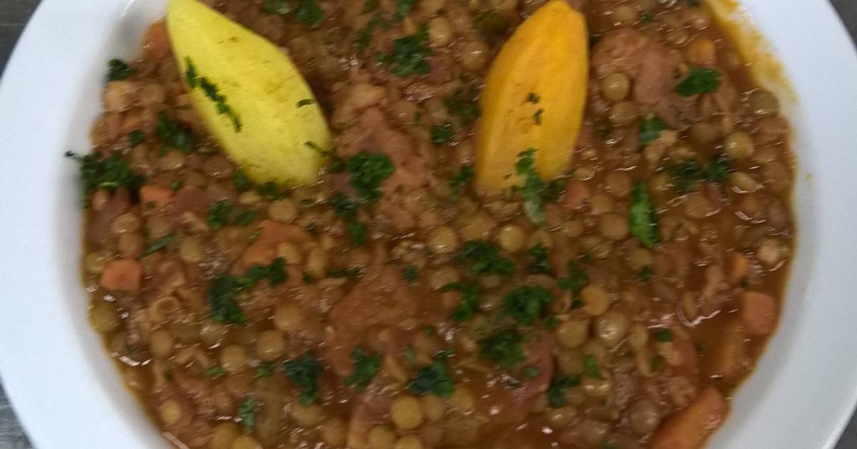 Guiso de lentejas con chorizo colorado - 15 recetas caseras- Cookpad