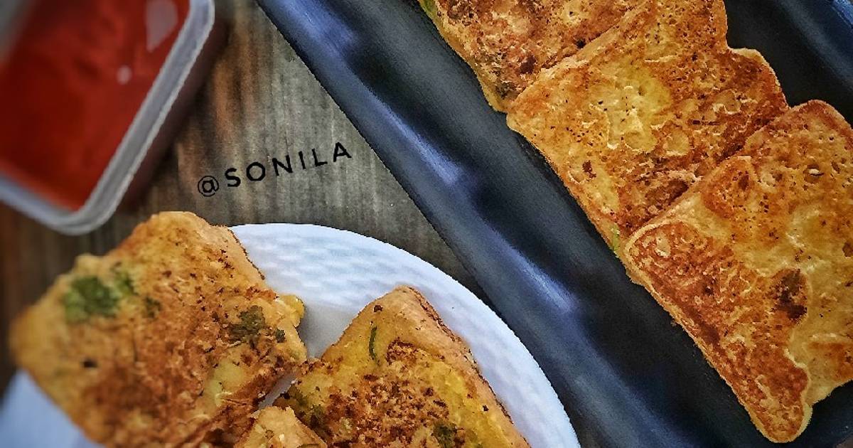 Bread besan toast Recipe by Sonila Das - Cookpad