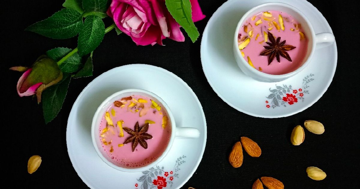 Kashmiri Pink Tea Recipe by Mamta Pandya - Cookpad