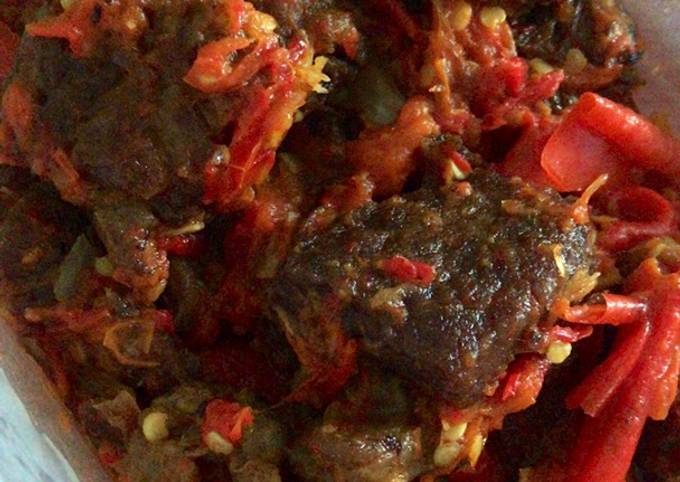 Resep Dendeng Sapi Balado oleh rezkya maghfira - Cookpad