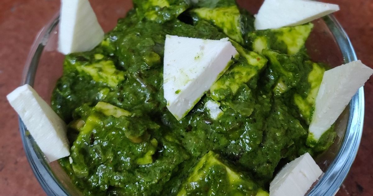 Palak Paneer Recipe By Geeta Panchbhai