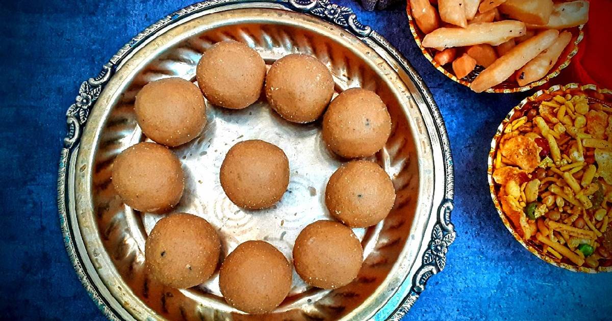 Aata Suji ladoo Recipe by Neha Dua - Cookpad
