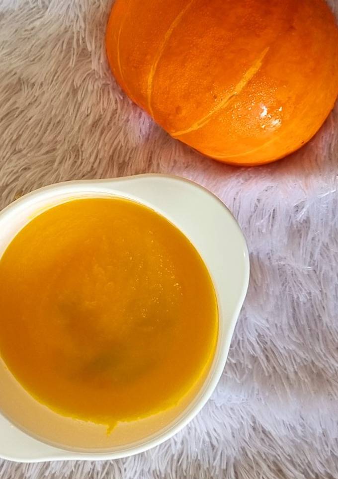 Resep 373. Puree Labu Kabocha MPASI 6 bln oleh Vifya_kitchen - Cookpad