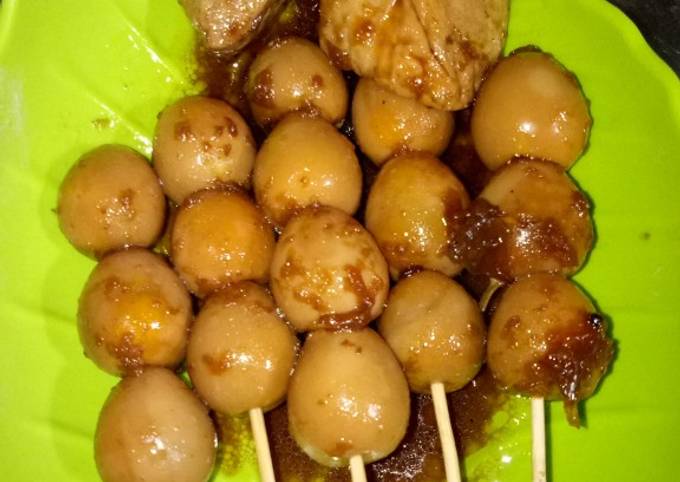 Resep Sate telur puyuh 😻😻 oleh Sindi Noviantika - Cookpad