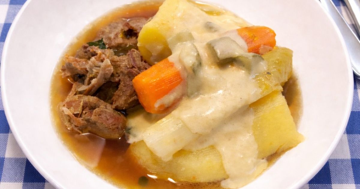 Γαλλικη κρεατοσουπα (Pot Au Feu) και σως μουσταρδας Dijon με αγγουρακια ...