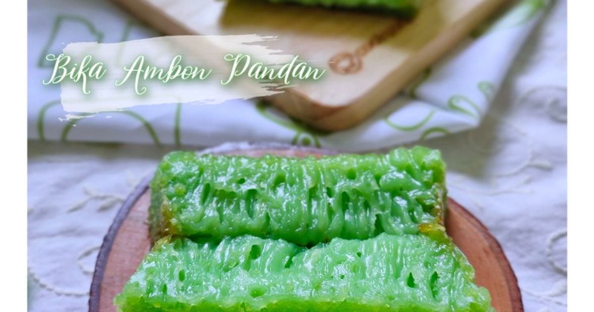 Resep Bika Ambon Pandan oleh Zahara - Cookpad