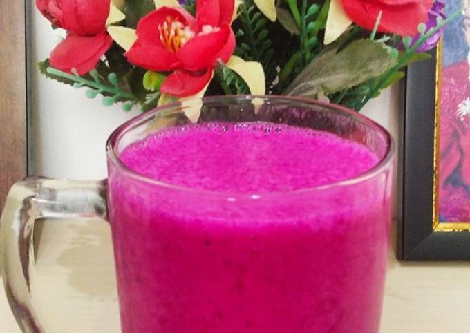 Resep Jus pisang buah naga oleh Yelvi Levani - Cookpad