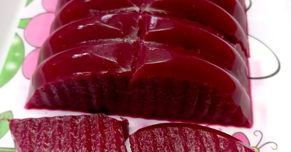 Resep pudding buah bit rumahan enak dan mudah - Cookpad