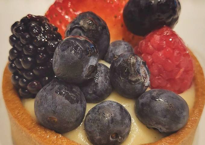 Berry Custard Tarts Recipe by Vaishali Suhas - Cookpad