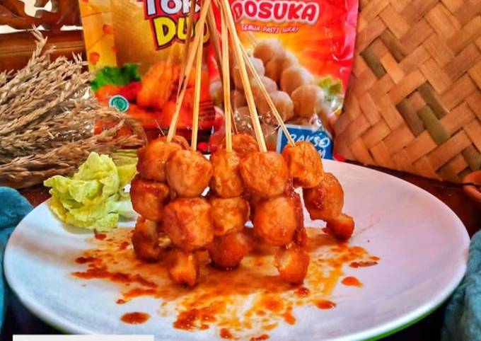Resep Sate Bakso Nugget Bumbu Rujak oleh IcHy ReTh - Cookpad