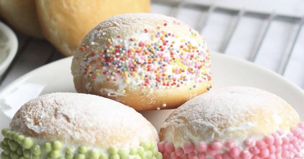 Resep Korean Milk Cream Donat oleh Sahabat Kuliner Interflour - Cookpad