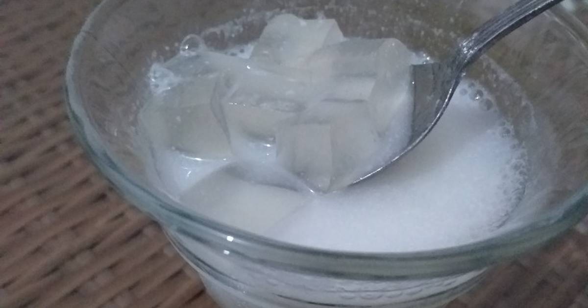 Resep Es jelly leci (minuman segar simple) oleh Ain Sakinah - Cookpad