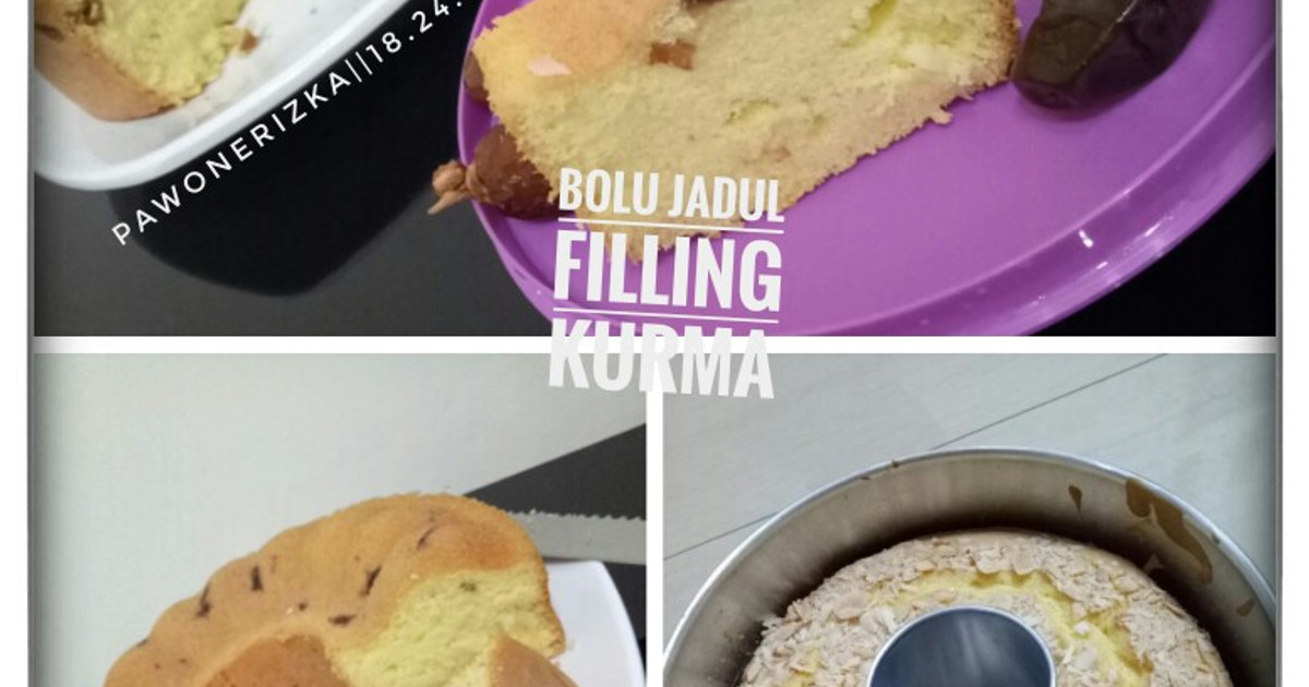 Resep Bolu Jadul Filling Kurma #Bikin Ramadan Berkesan oleh rizka - Cookpad