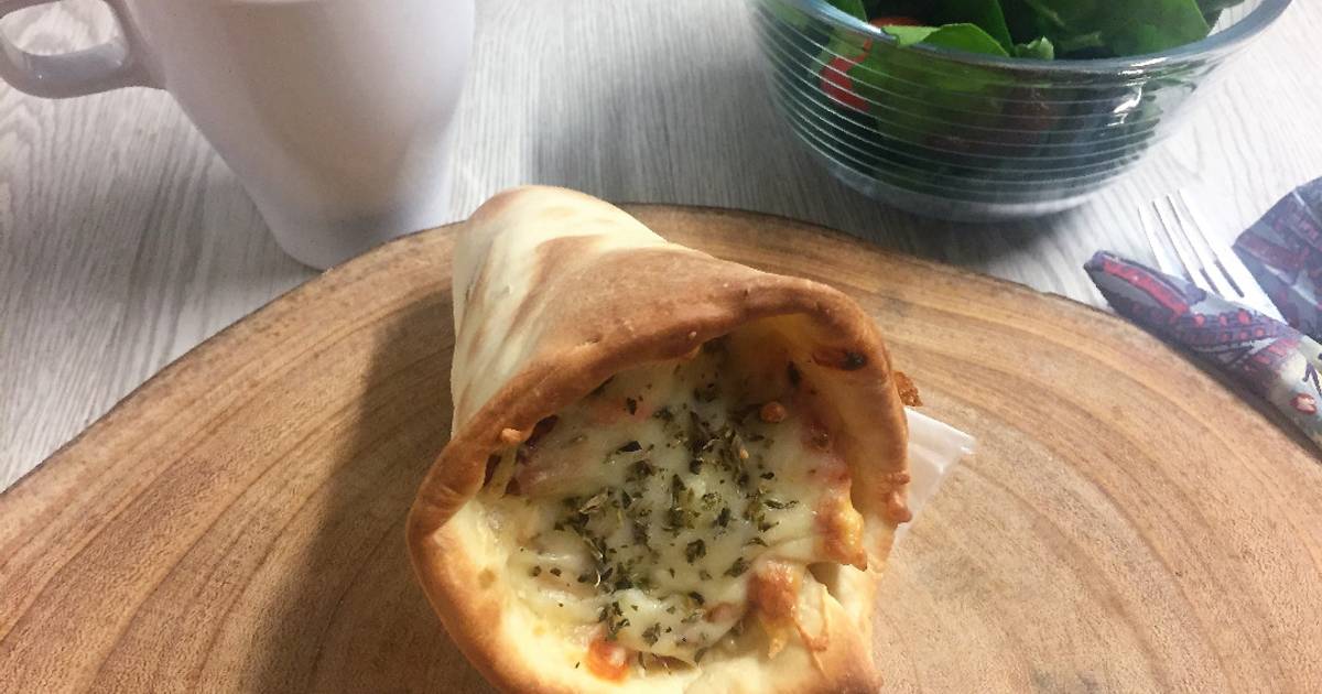 Pizza en cono - 10 recetas caseras- Cookpad