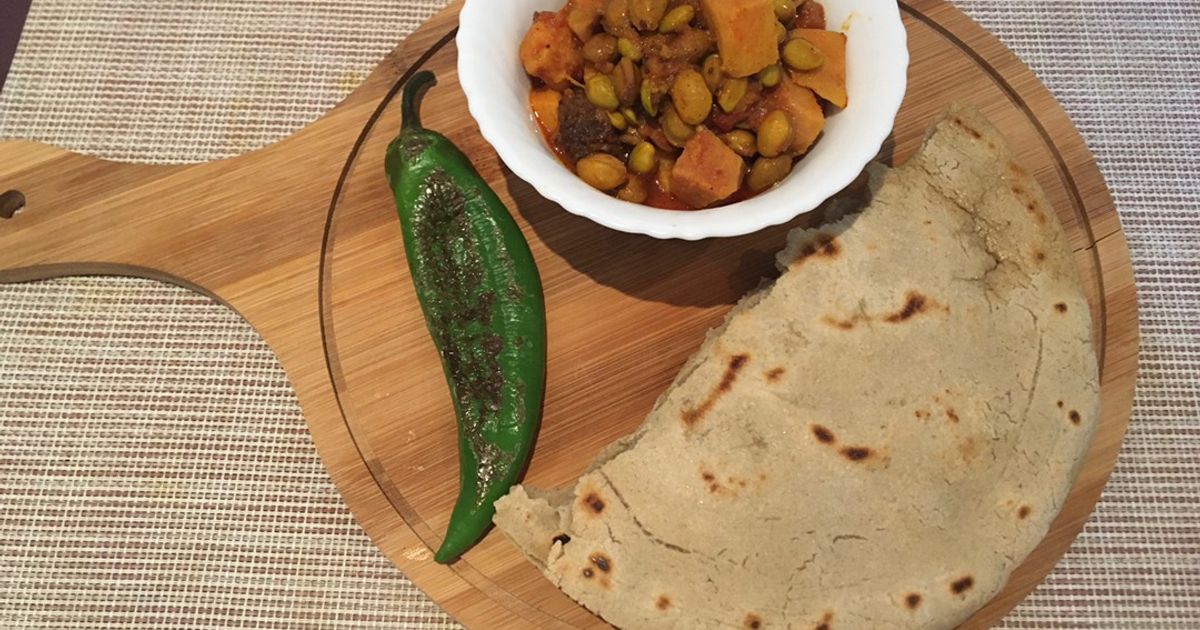 mrunalini Patel દ્વારા રેસીપી રતાળુ લીલા વાલ નુ શાક (Ratalu Lila Val ...