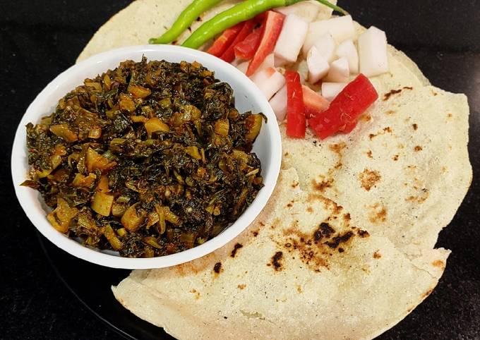 Mooli ke Patton Ki Sabzi - (Radish Greens Stir Fry) Recipe by Smruti ...