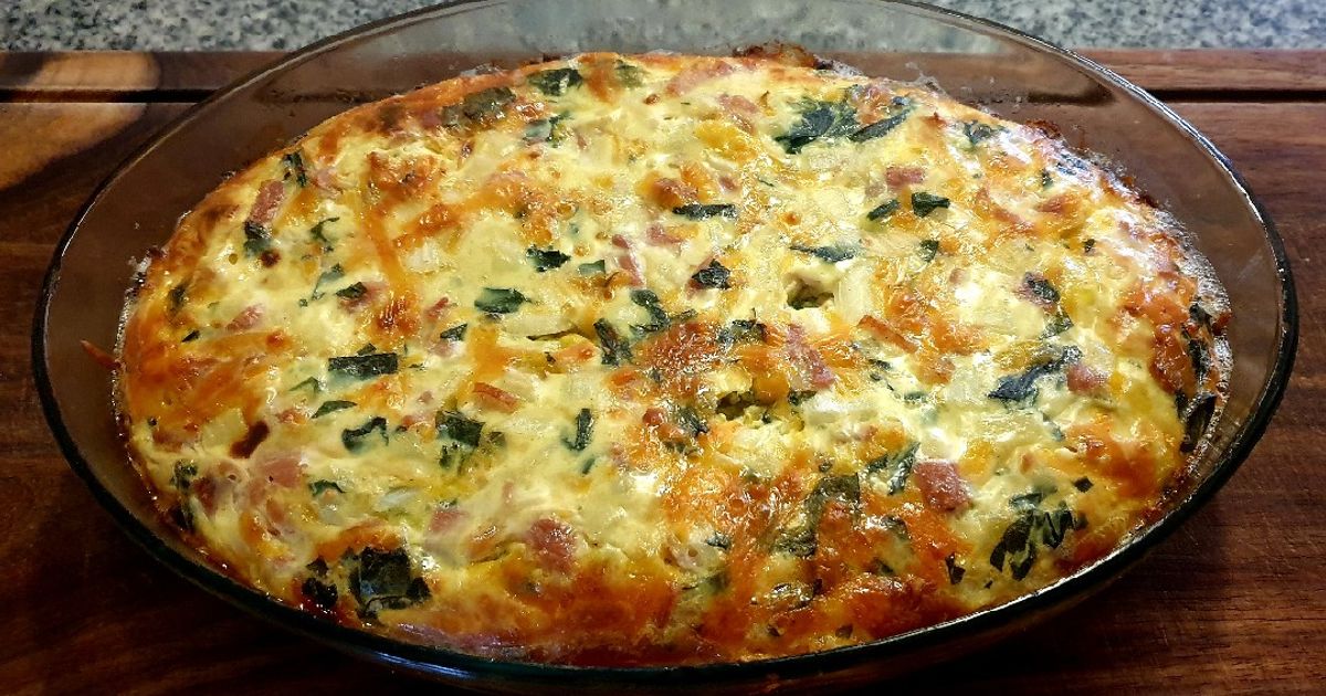 Cheap Bacon And Spanish Quiche, Crustless Recipe by JJ - Cookpad