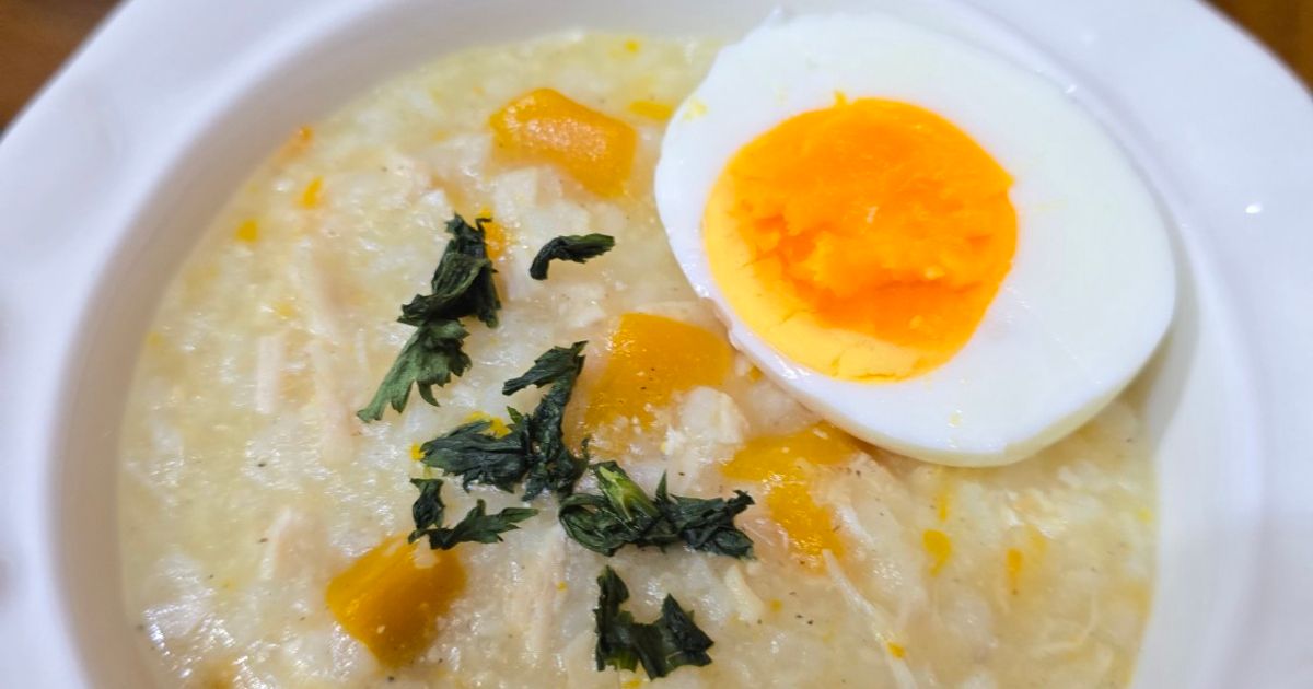 Resep Bubur Nasi Ayam Labu Kuning oleh Seruni Puspa Indah - Cookpad