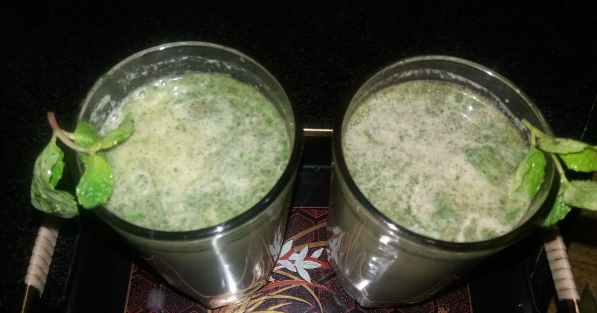 Masala Mint Chaas Recipe by Snehlata Chauhan - Cookpad