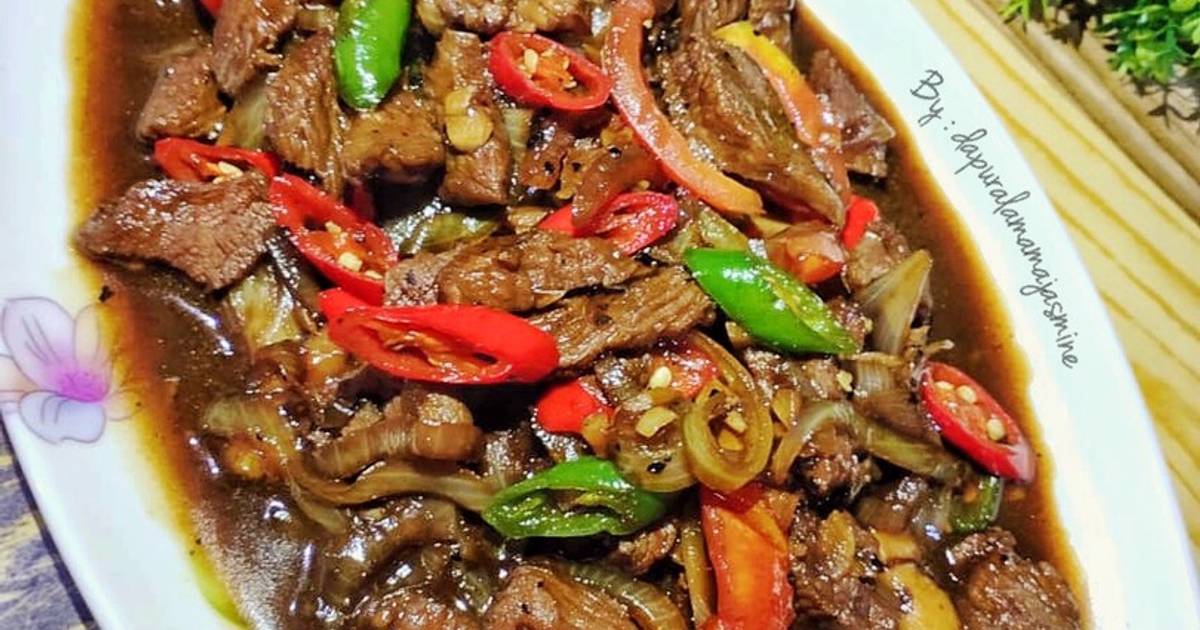 Resep Daging Sapi Lada Hitam oleh Dapur ala mama jasmine - Cookpad