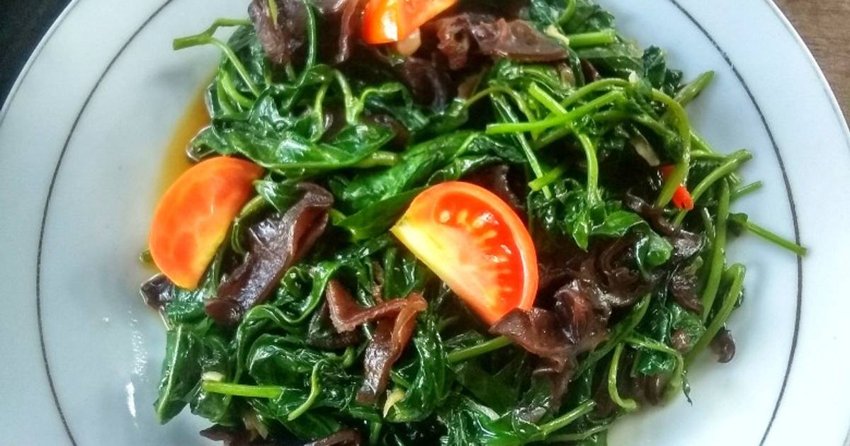 35 resep kangkung tumis jamur kuping enak dan mudah - Cookpad