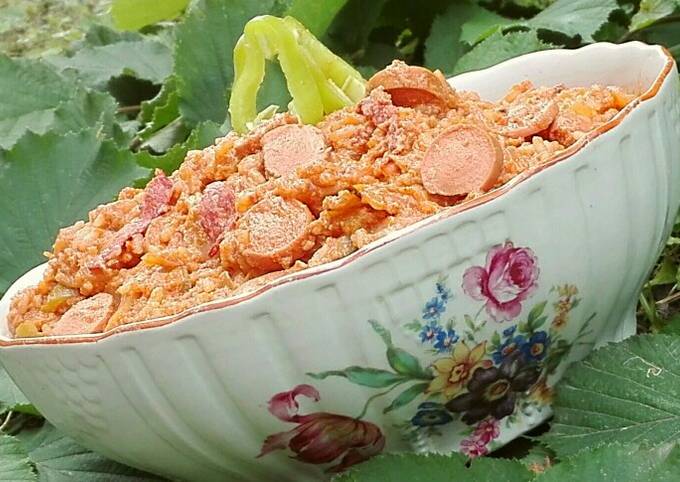 Rizses-tojásos-virslis lecsó 🍅 | Törzsök Éva receptje - Cookpad receptek