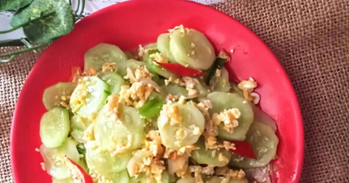 Resep Tumis timun telur oleh Fitri Yani - Cookpad