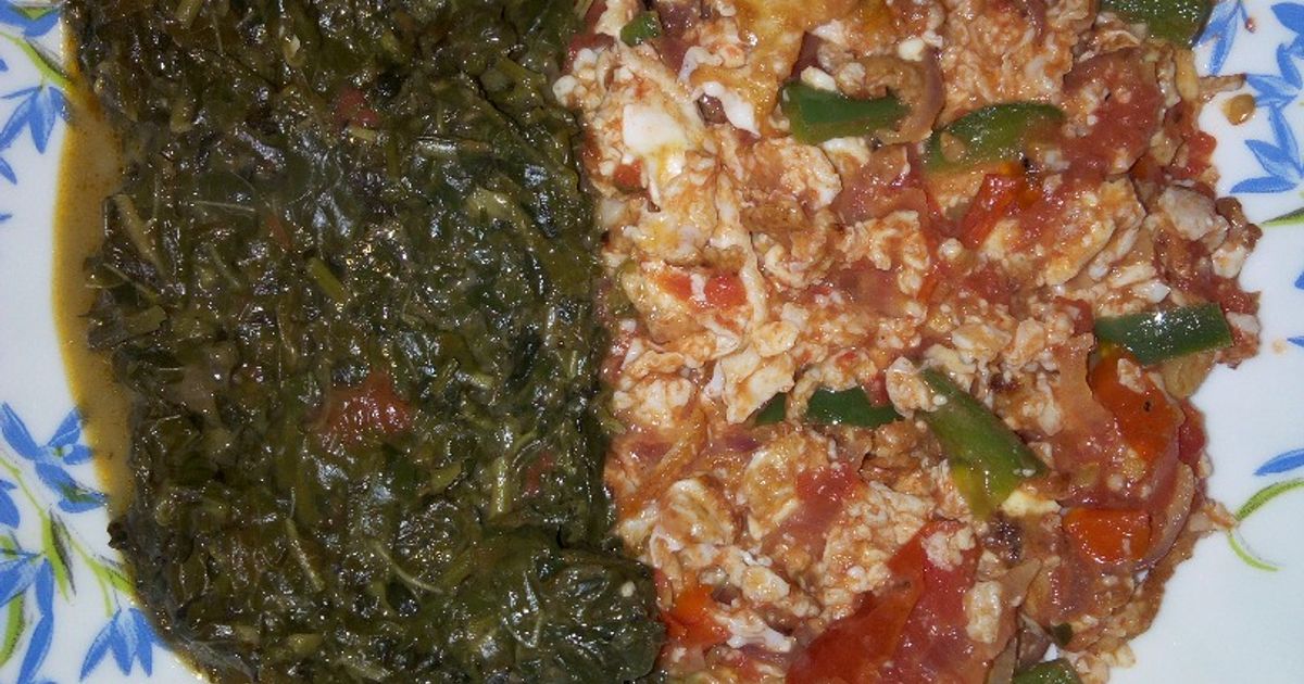 Fried Eggs With Traditional Vegetables Recipe by hellen odongo - Cookpad