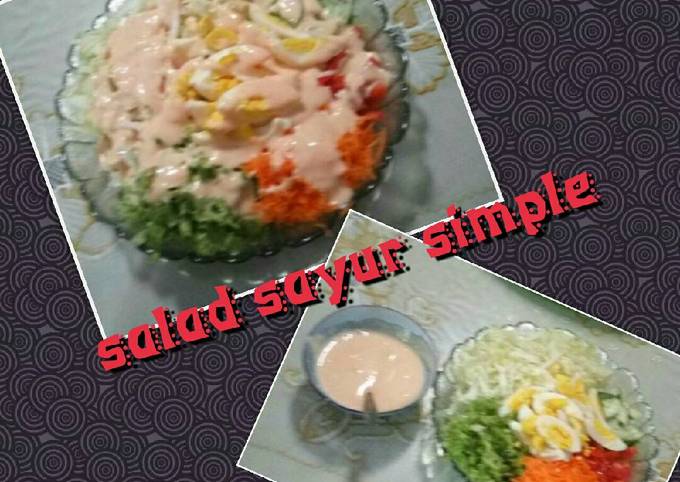 Resep Salad sayur simple oleh Shanti Kusumasari - Cookpad