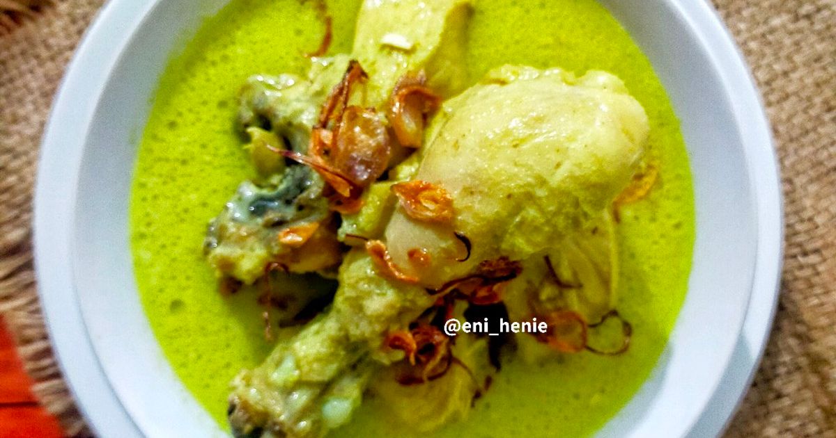 Resep opor ayam bumbu kuning 1 kg rumahan enak dan mudah - Cookpad