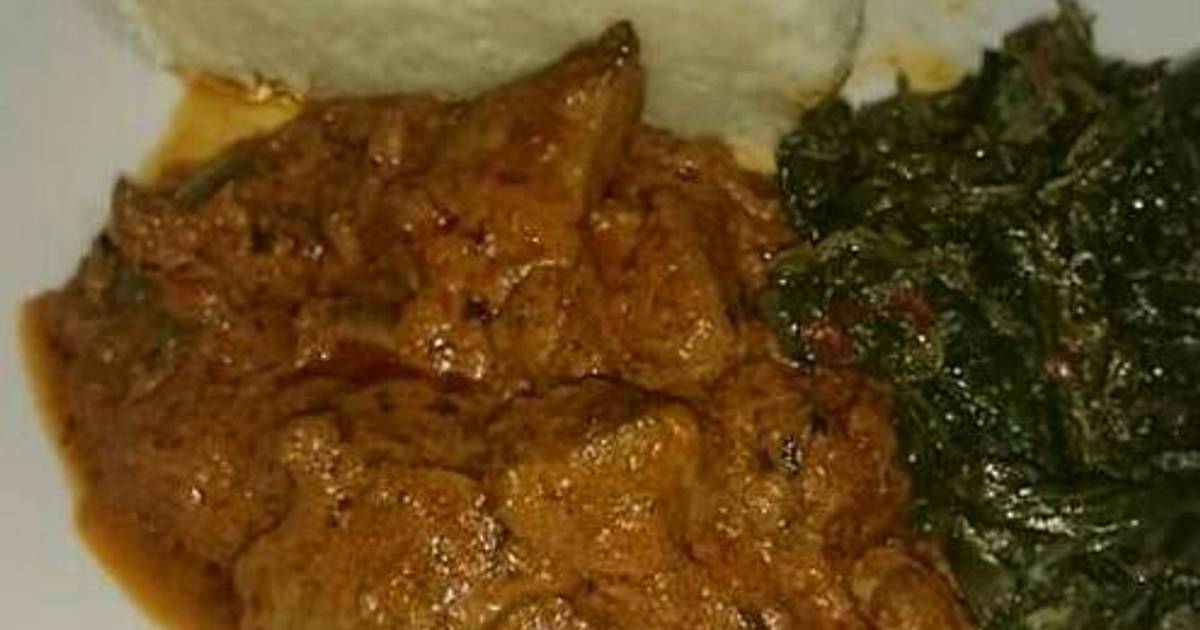 Ugali beef stew and managu Recipe by Praxydes Akello - Cookpad