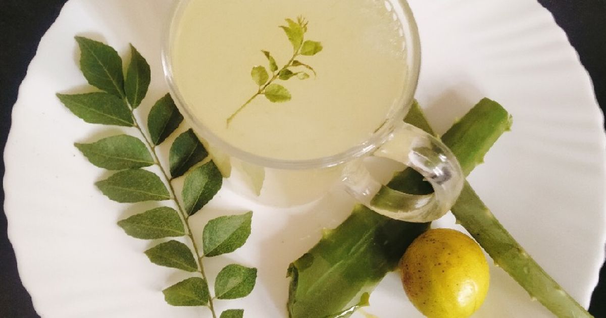 Aloe Vera Lemon Juice (Homemade Healthy Drink) Recipe by Jyoti Prakash ...