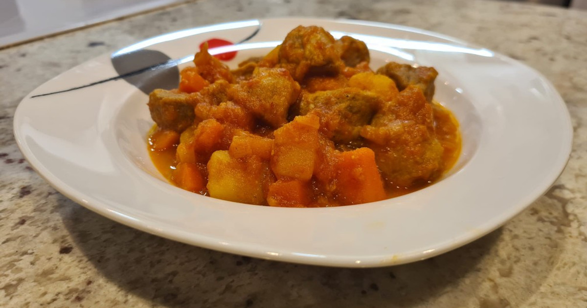Magro De Cerdo Al Curry Con Boniato Y Patata Receta de Ptega- Cookpad