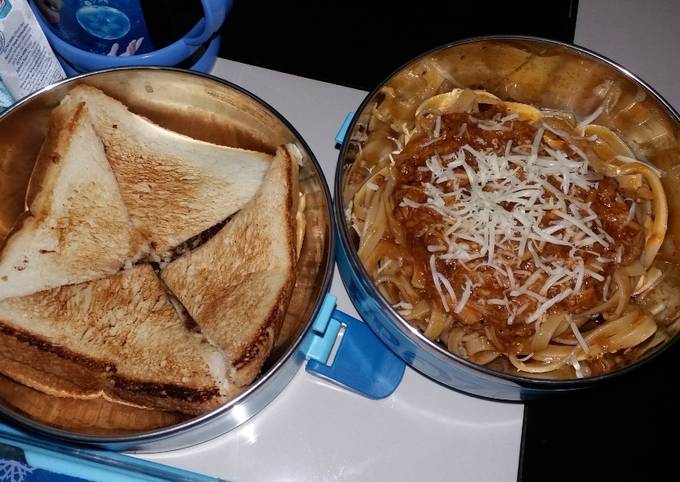 Resep Spaghetti tuna keju with Roti bakar keju coklat oleh Dapur Clara ...