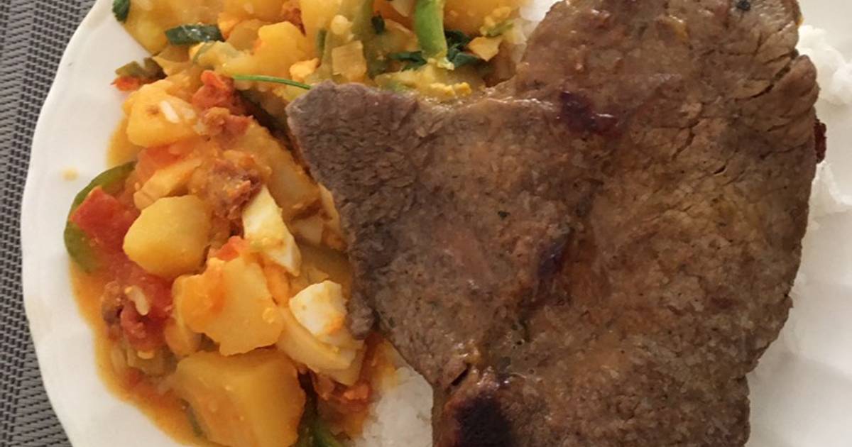 Guiso de archucha y bistec de caderita Receta de Maria elsy Berrio- Cookpad