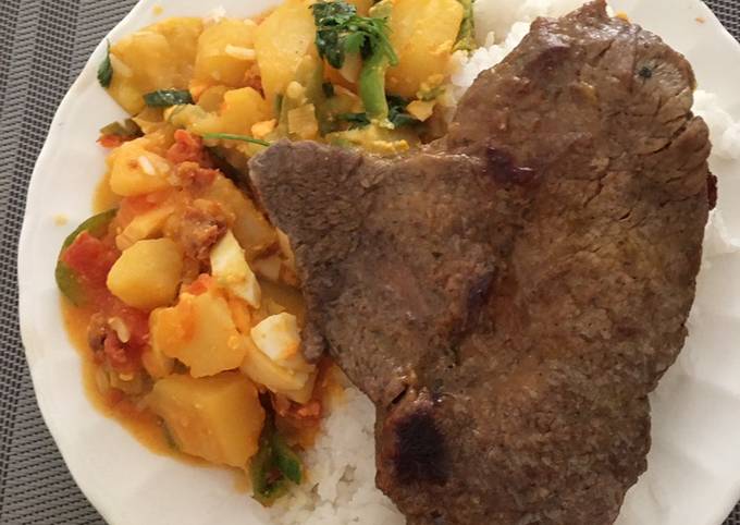 Guiso de archucha y bistec de caderita Receta de Maria elsy Berrio- Cookpad