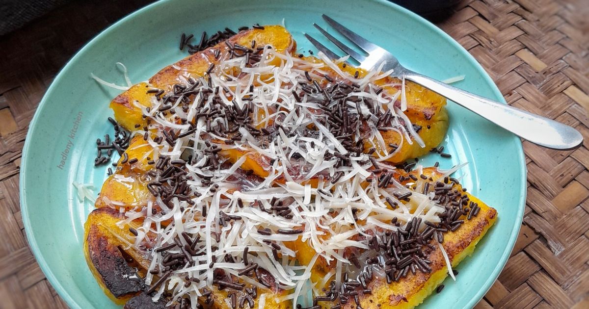 Resep Pisang Penyet Bakar (Topping Skm, Keju & Meises) oleh Hadleny ...
