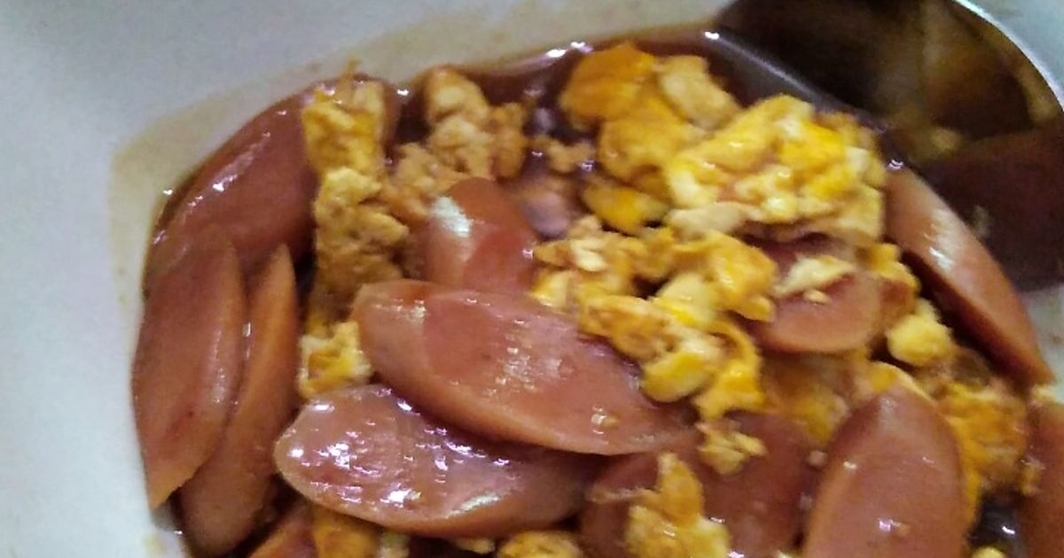 Resep sosis telur saori saos tiram rumahan enak dan mudah - Cookpad