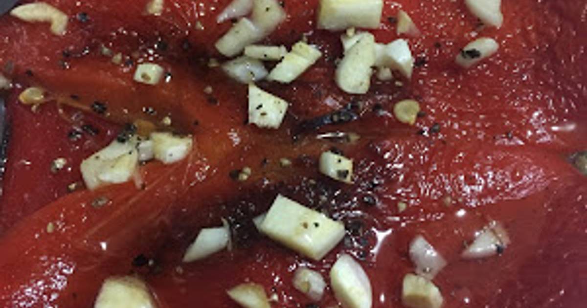 Morrones asados Receta de Hernan Diego Martin- Cookpad